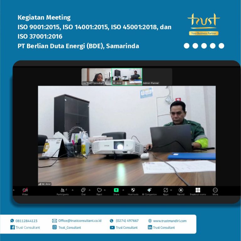 Kegiatan Meeting ISO 9001:2015, ISO 14001:2015, ISO 45001:2018, dan ISO ...